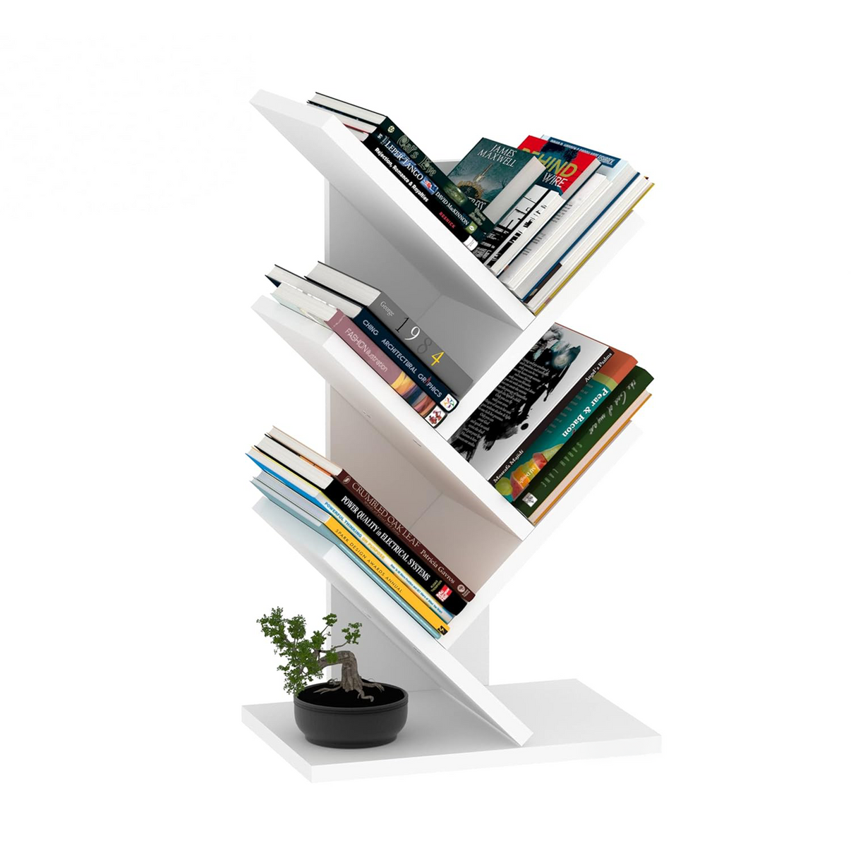 Ascend - Modern tree-shaped bookshelf - 5 Tier – OneOclock.in