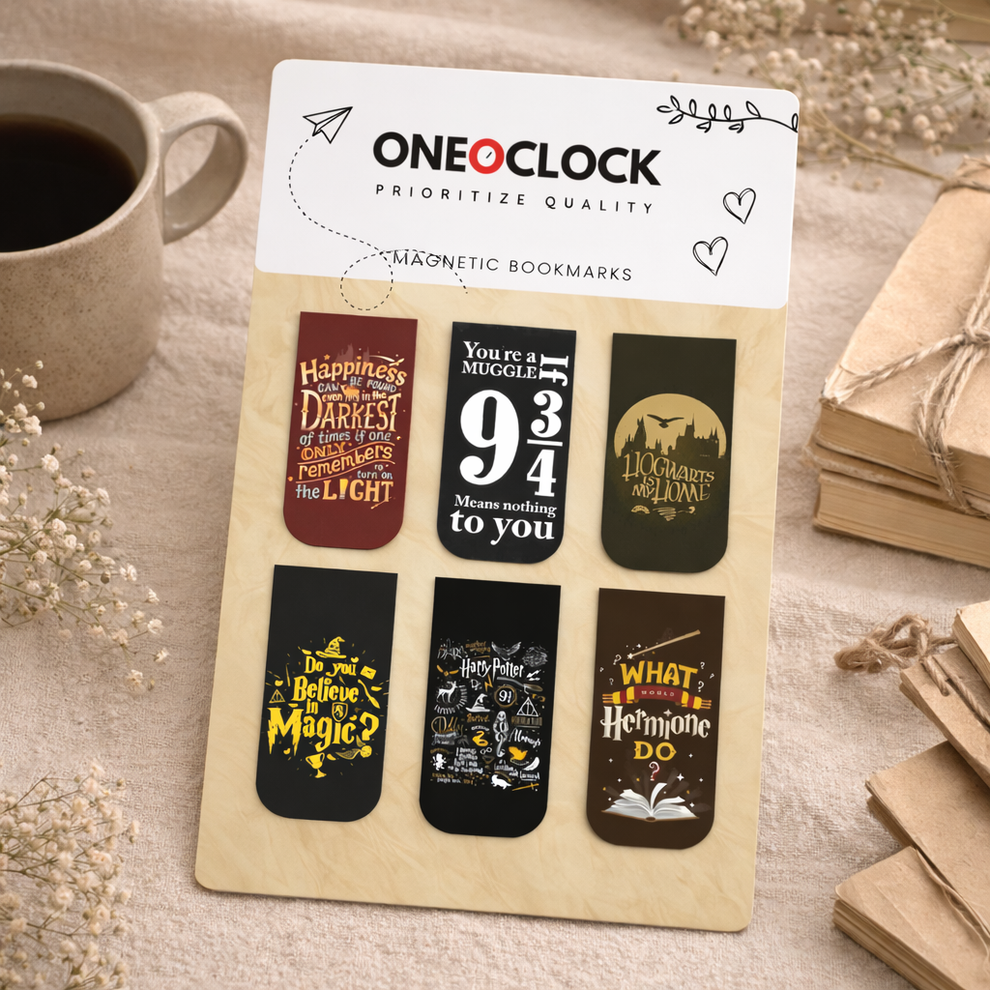 Harry Potter Magnetic Bookmarks (Set of 6) – OneOclock.in